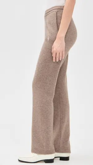 SPORTY & RICH Src Cashmere Trousers - Tapioca