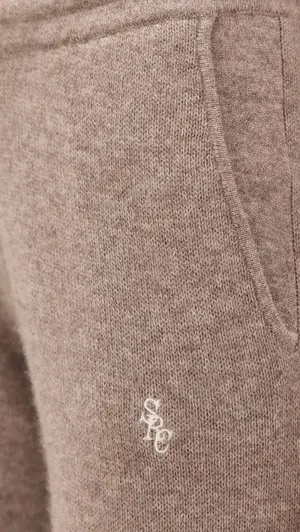 SPORTY & RICH Src Cashmere Trousers - Tapioca