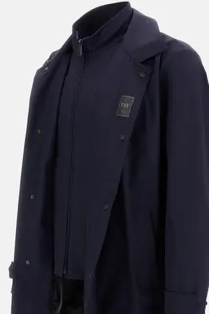 FAY Morning Jersey Stretch Blazer - Blue