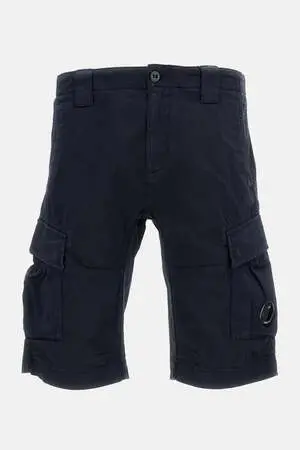 C.P. COMPANY Stretch Cotton Cargo Bermuda - Blue