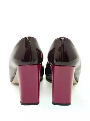 Fendi Block-heel Leather Pumps