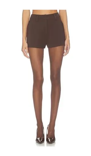 Line & Dot Nimah Tailored Shorts - Brown