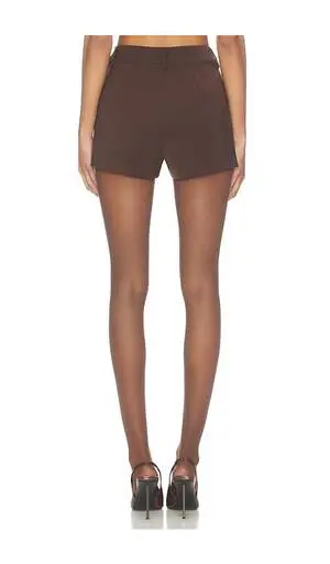 Line & Dot Nimah Tailored Shorts - Brown