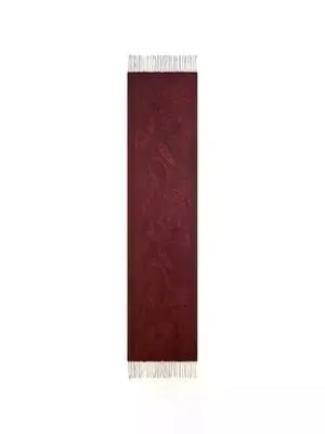 Etro Paisley Jacquard Scarf - Red