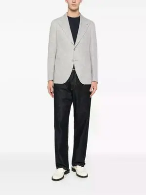Tagliatore Herringbone-pattern Single-breasted Blazer