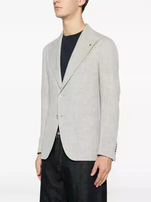 Tagliatore Herringbone-pattern Single-breasted Blazer