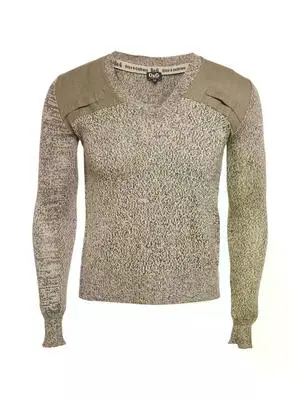 Dolce & Gabbana V-neck Long Sleeve Knit Sweater