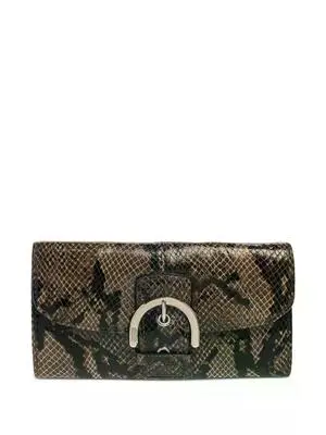 COACH® Python-embossed Leather Wallet - Brown
