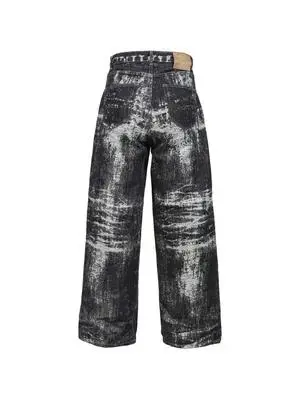 TAAKK Wash-effect Wide Leg Jeans