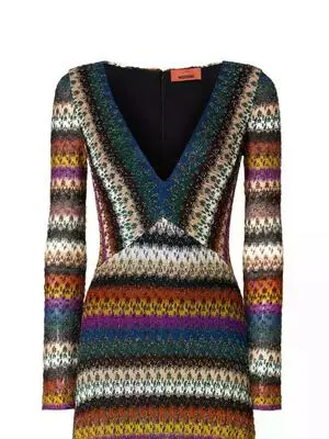 Missoni Patterned V-neck Maxi Dress