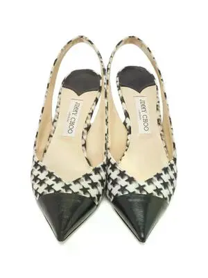 JIMMY CHOO Liya Star-pattern Leather Pumps