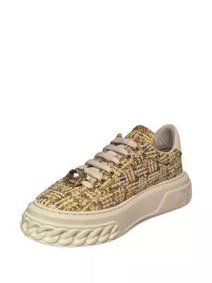 Casadei Embellished Platform Trainers