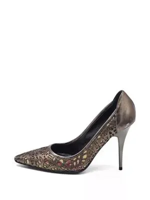 Burberry Metallic Pumps