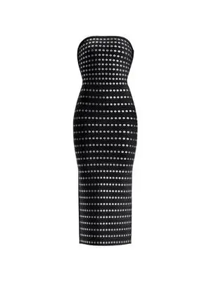 Herve Leger Sequin Strapless Midi Dress