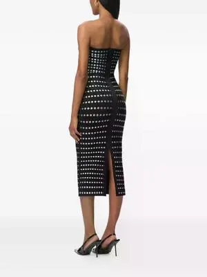 Herve Leger Sequin Strapless Midi Dress