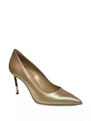 Casadei Pointed-toe Pumps With Sculptural Heel