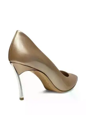 Casadei Pointed-toe Pumps With Sculptural Heel
