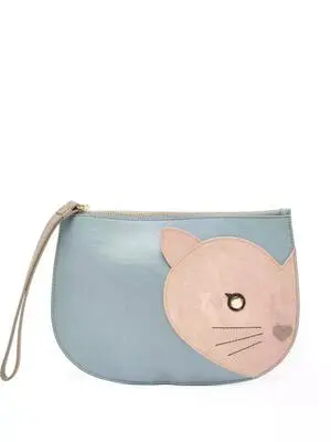Furla Leather Cat Face Pouch
