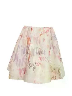 Zimmermann Logo-print Mini Skirt
