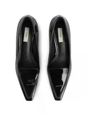 TOTEME Patent Loafer Pumps - Black