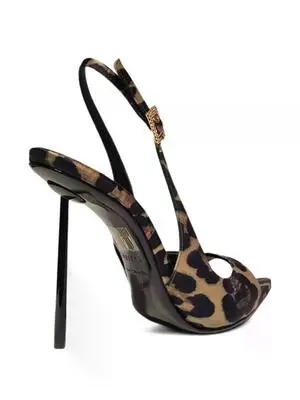 LE SILLA Leopard-print Heeled Sandals