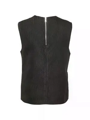 Prada Herringbone Sleeveless Top
