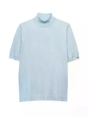 Prada Ribbed Turtleneck T-shirt