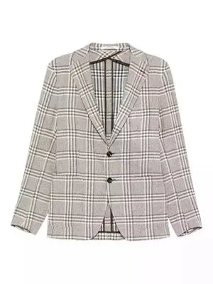 Tagliatore Plaid-pattern Single-breasted Blazer