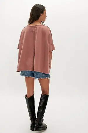 Free People We The Free Rex Oversized Tee - Canyon Sunset