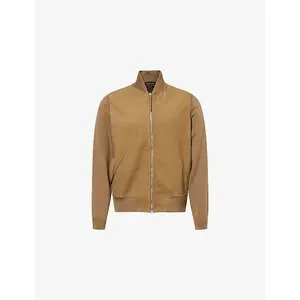 TOM FORD Contrast-knit Leather Jacket