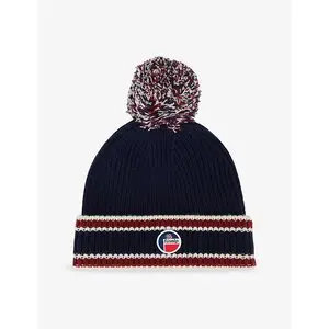 Fusalp Pompon Striped Wool And Cashmere Beanie - 6045
