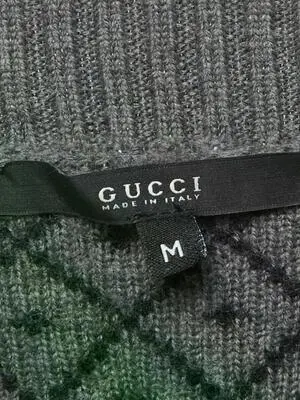 Gucci Diamante-pattern Wool Sweater