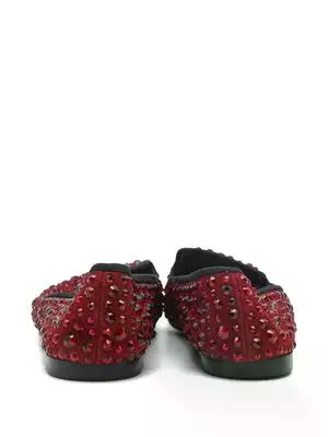 GIUSEPPE ZANOTTI Crystal-embellished Cap-toe Loafers