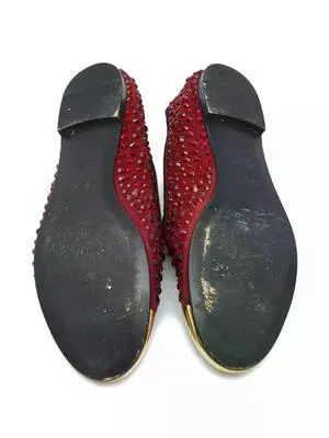 GIUSEPPE ZANOTTI Crystal-embellished Cap-toe Loafers