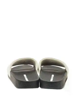 Alexander McQueen Logo-detail Leather Slides