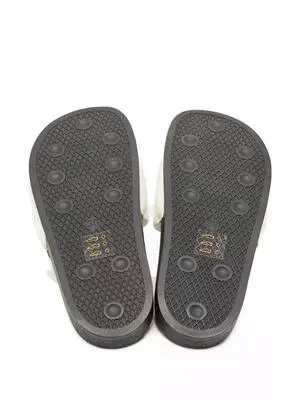 Alexander McQueen Logo-detail Leather Slides