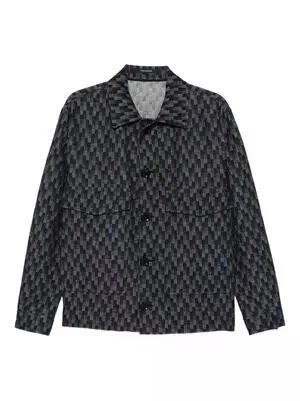 Tagliatore Chest-pockets Patterned Shirt Jacket