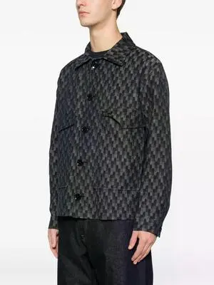 Tagliatore Chest-pockets Patterned Shirt Jacket