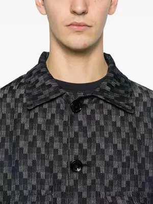 Tagliatore Chest-pockets Patterned Shirt Jacket