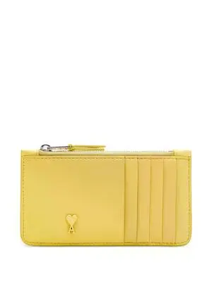 Ami De Coeur Zipped Cardholder - Yellow