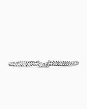 David Yurman Micro Cable Flex® X Bracelet - Diamond