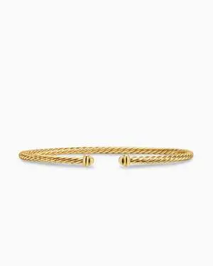 David Yurman 18k Yellow Gold Cablespira® Flex Bracelet - All 18k Yellow Gold