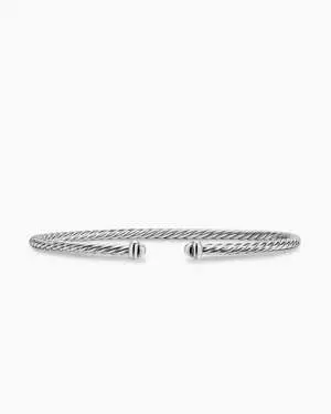 David Yurman Micro Cable Flex Bracelet - All Sterling Silver