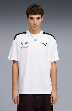 PUMA X Bmw Replica Drivers Cotton Graphic T-shirt