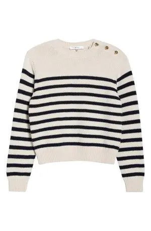 FRAME The Mariner Stripe Cotton Sweater