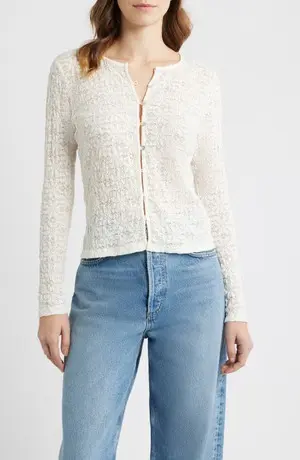Rails Cyrah Stretch Lace Cardigan