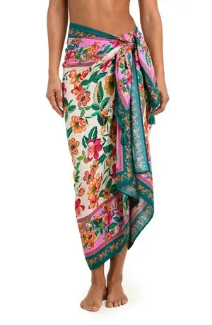 SUNSHINE 79 Zen Garden Cover-up Pareo - Blue/green Multi