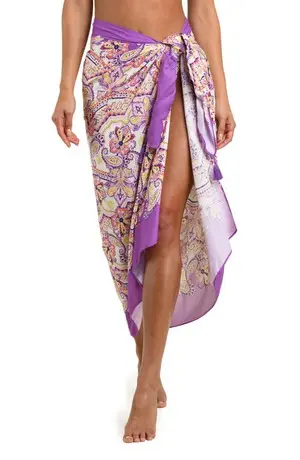 SUNSHINE 79 Lilac Cascade Cover-up Pareo - Purple Multi