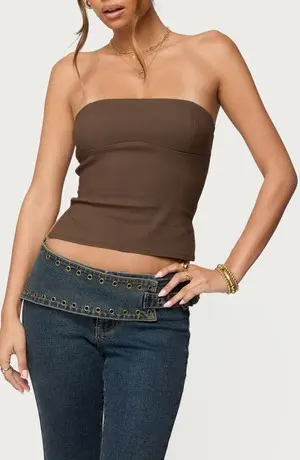 EDIKTED Sade Strapless Top