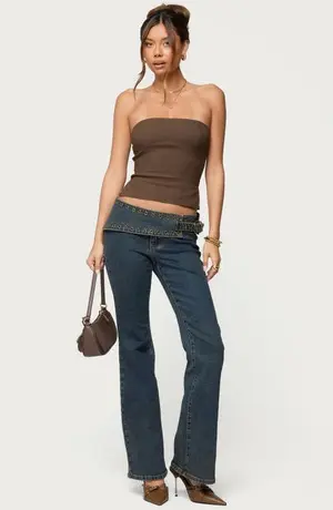 EDIKTED Sade Strapless Top